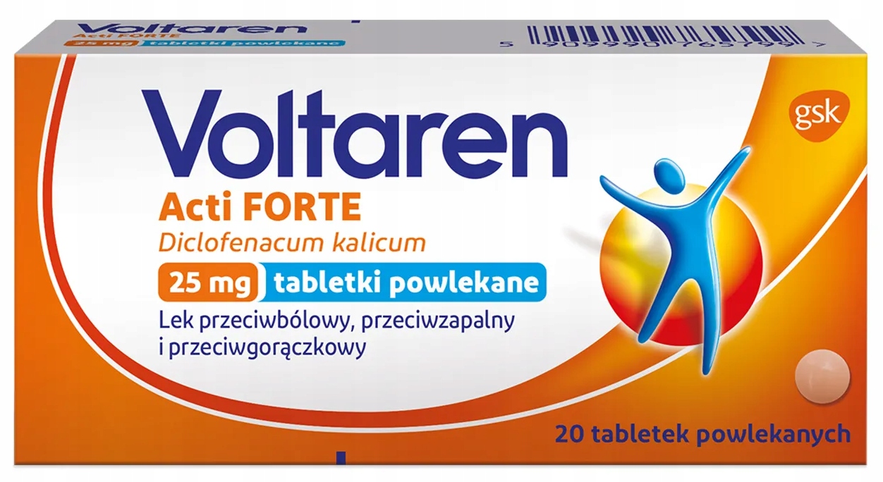 VOLTAREN Acti Forte lek przeciwbólowy 20 tabletek (5909990765799 ...