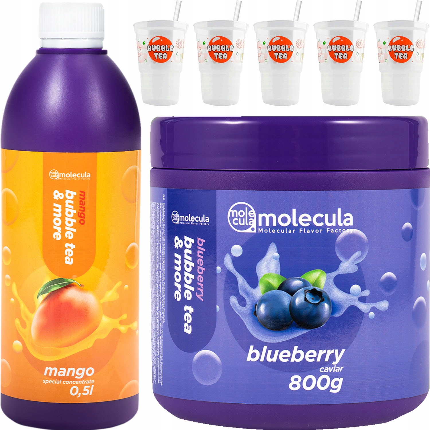 Bubble Tea Mini Set KULKI SYROP KUBKI SŁOMKI KPL. (5904054574270) • Cena, Opinie • Inne dodatki ...
