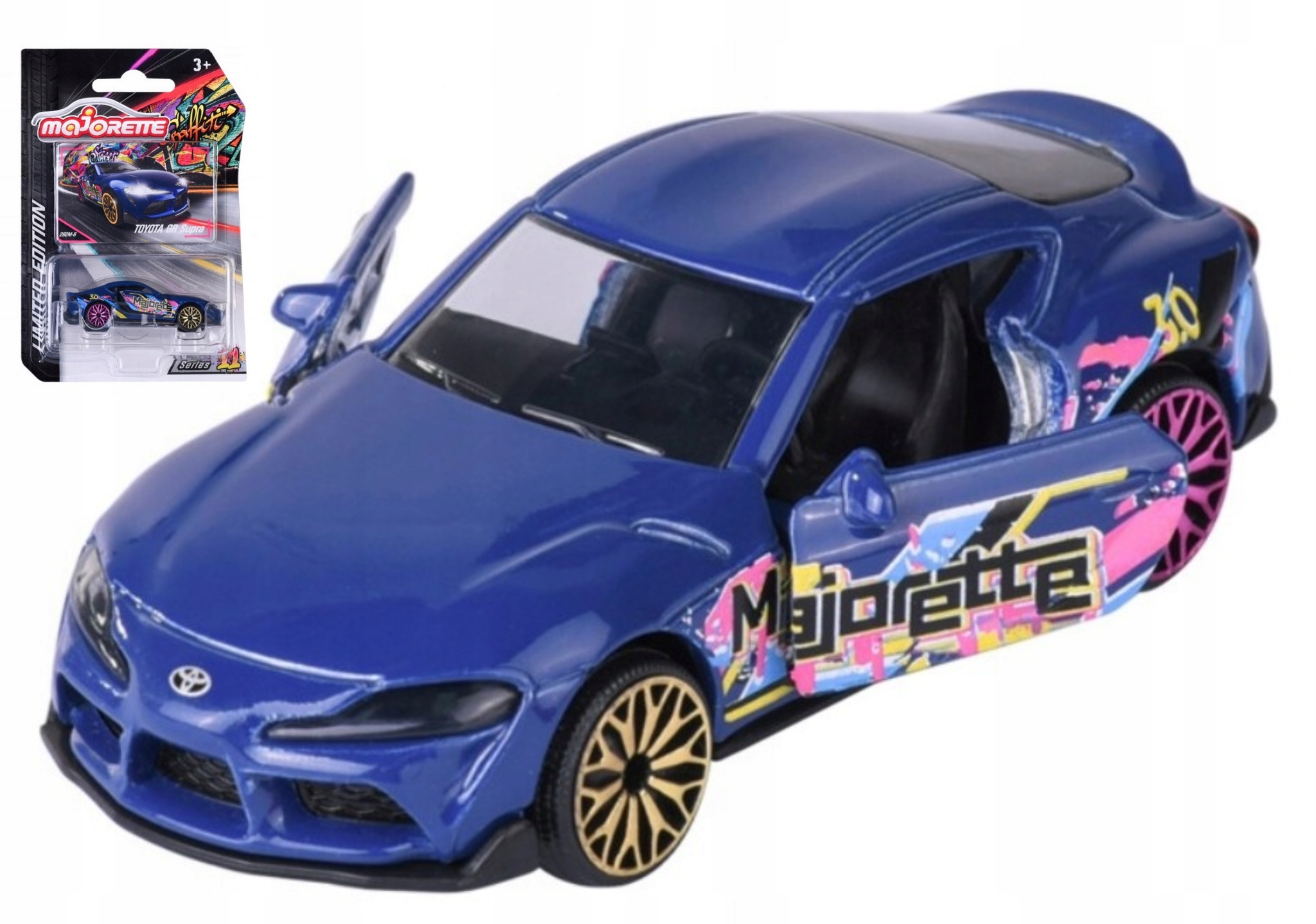 MAJORETTE TOYOTA GR SUPRA ReSoRaK MODEL AUTKO SAMOCHODZIK OTWIERANE ...