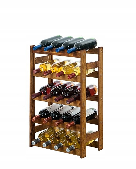REGÁL NA VÍNO POLIČOVÁ polica ERWU-1-20 HNEDÁ | KúpSiTo.sk - Tovar z Poľska