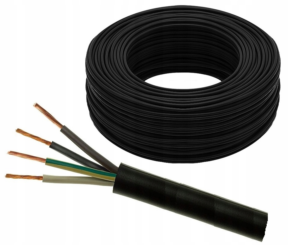 KABEL PRZEWÓD PRZEMYSŁOWY OnPD 4x1,5 H07RN-F GUMOWY DO WODY OKRĄGŁY 1M (5906826604635) • Cena ...
