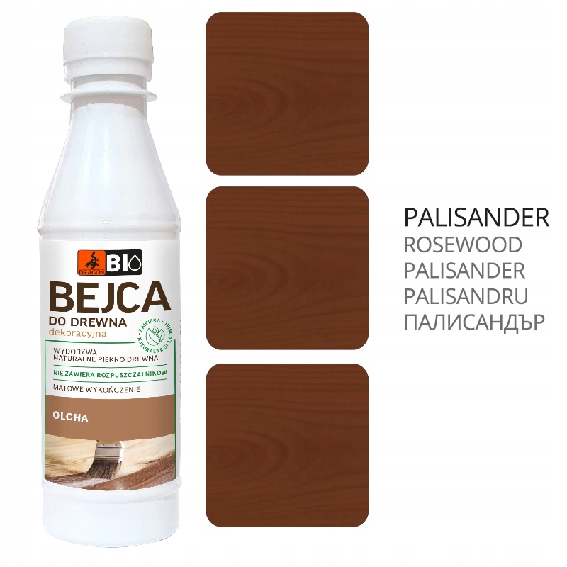 Bejca Do Drewna BIO WODNA Dragon 200ml PALISANDER (ZBD200PA) • Cena ...