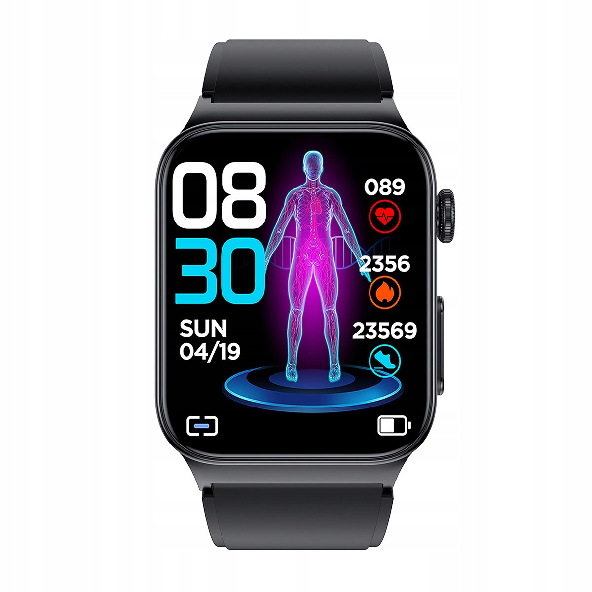 Smartwatch Cardio One Czarny silikon Watchmark - Sklep, Opinie, Cena w ...