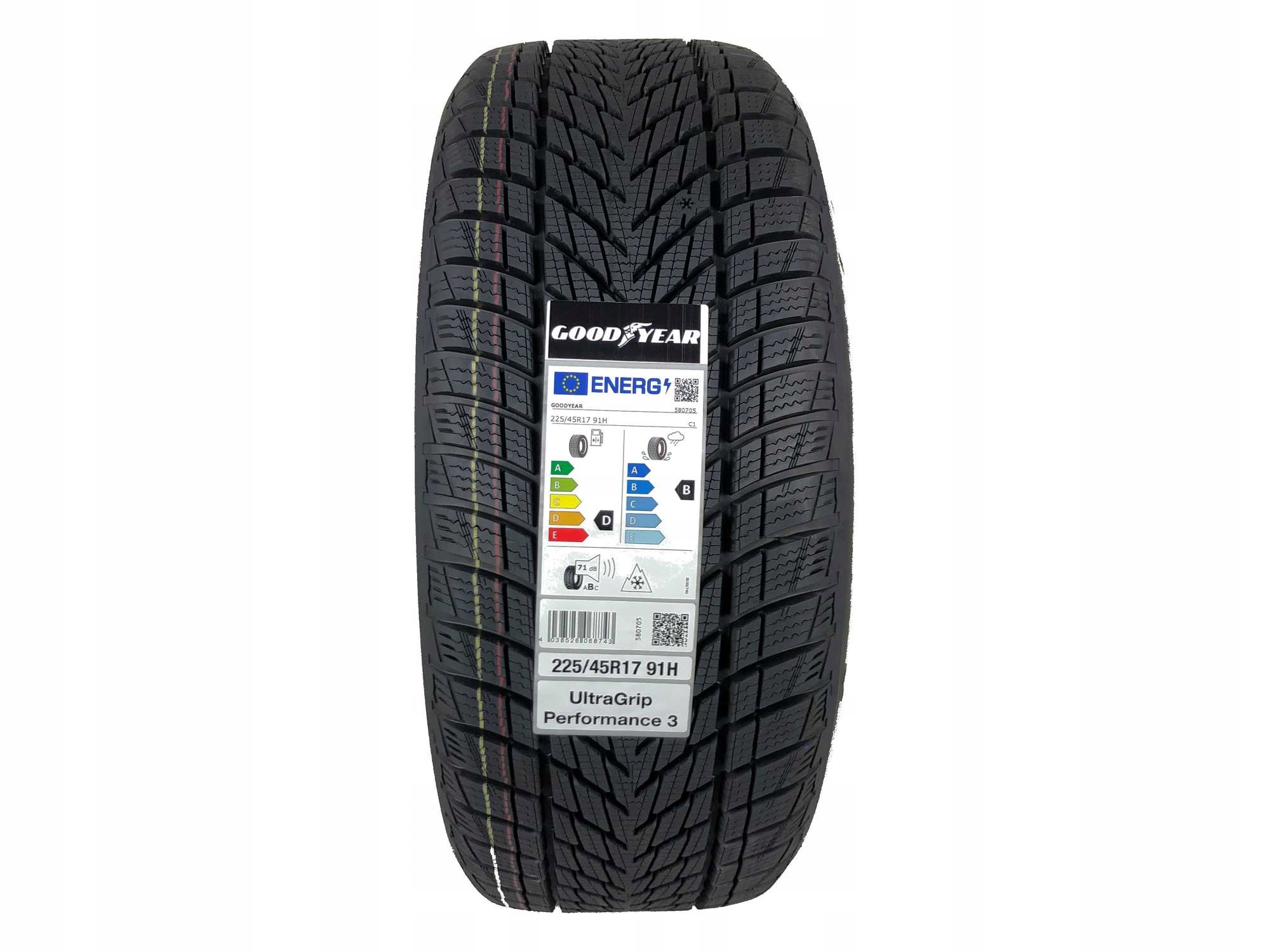Opona zimowa 225/45R17 GOODYEAR ULTRAGRIP PERFORMANCE 3 2025 RANT 4038526068743 za 580.00PLN z ...
