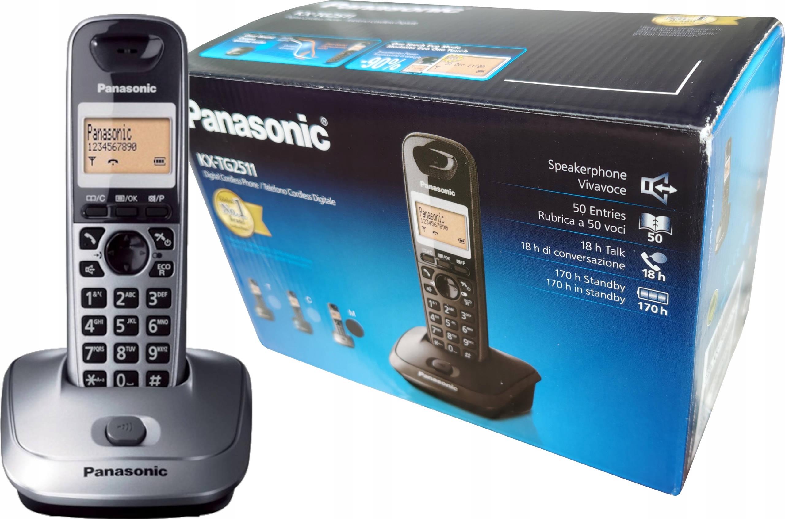 Telefon bezprzewodowy Panasonic KX-TG2511PDM • Cena, Opinie - Allegro