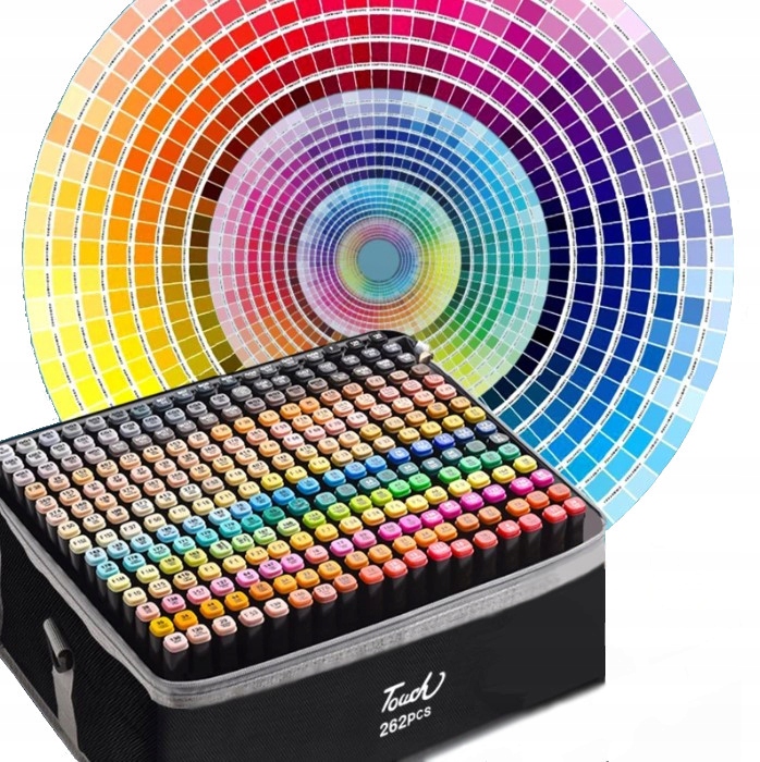 MARKERY ALKOHOLOWE TOUCH ZESTAW 262 + TORBA ETUI 12792010654 - Allegro.pl