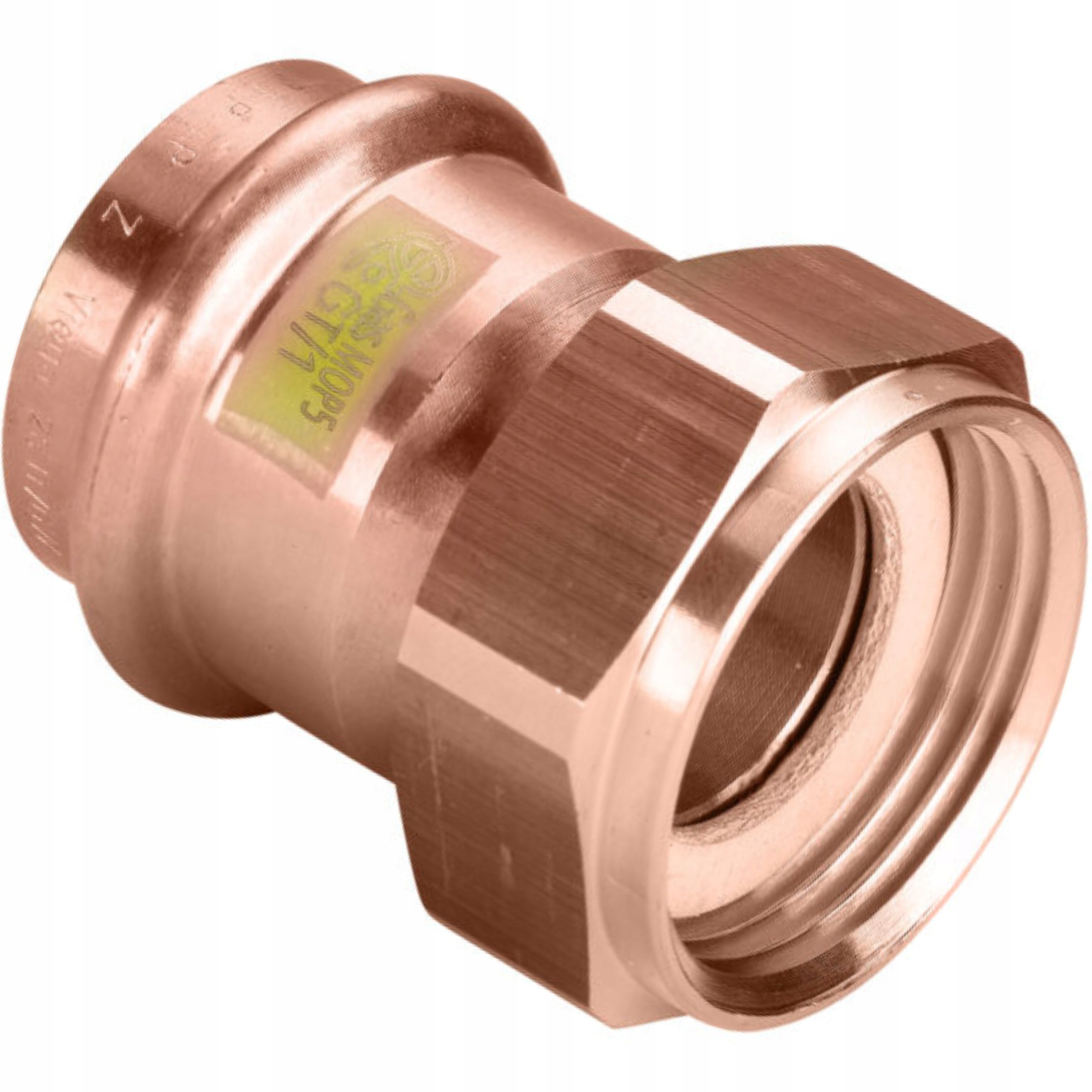 ŚRUBUNEK PÓŁŚRUBUNEK 22x3/4" MIEDŹ DO GAZU PRASOWANY PROFIPRESS G VIEGA ...