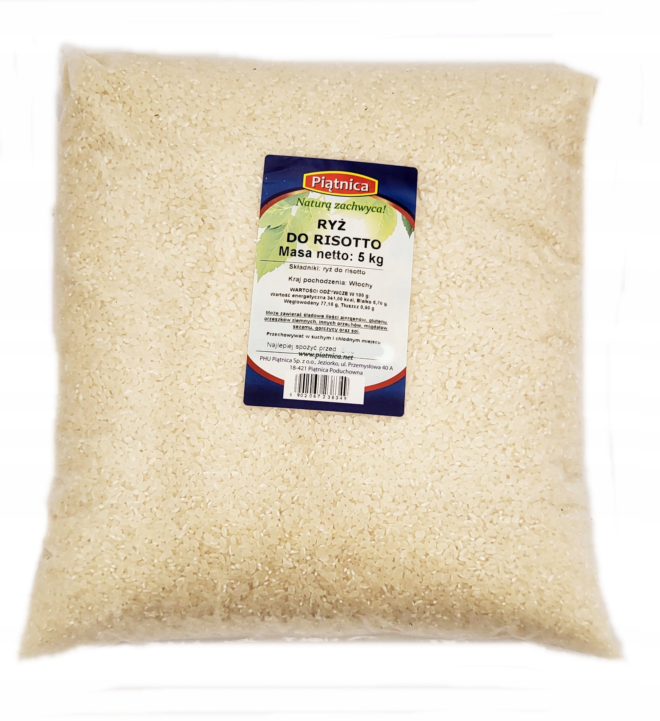 RYŻ DO RISOTTO / ARBORIO 5KG JAKOŚĆ PIĄTNICA 13850008944 - Allegro.pl