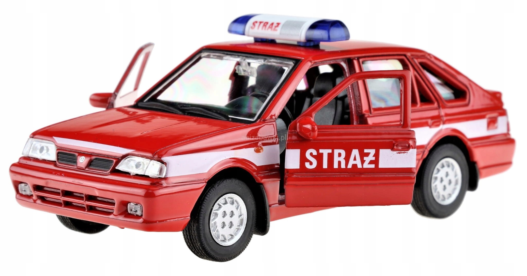 Polonez Caro Plus czerwony STRAŻ 1:34 Welly 43613 (5900360008843 ...
