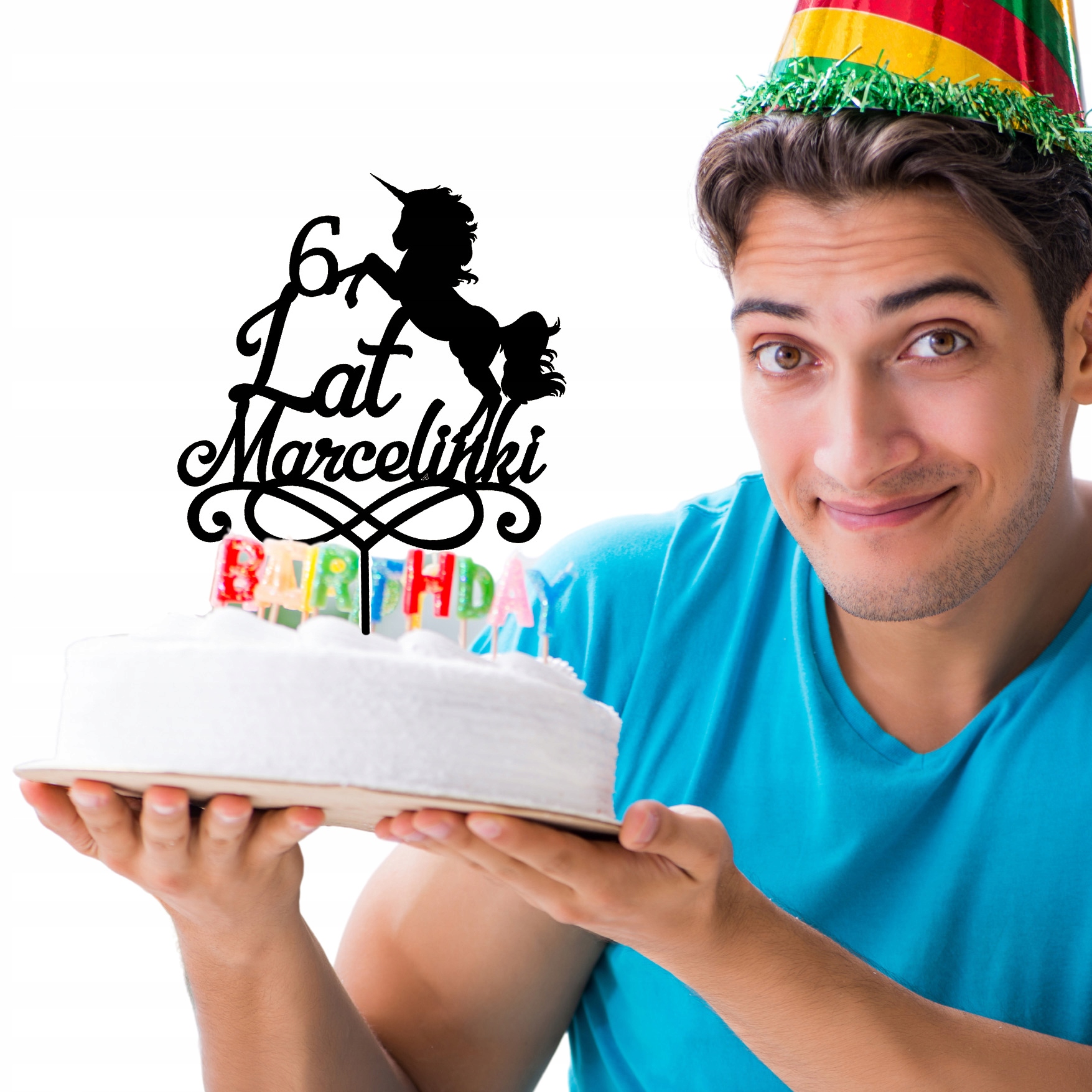 TOPPER NA TORT URODZINOWY PERSONALIZOWANY PIKER (5905247515452) • Cena ...