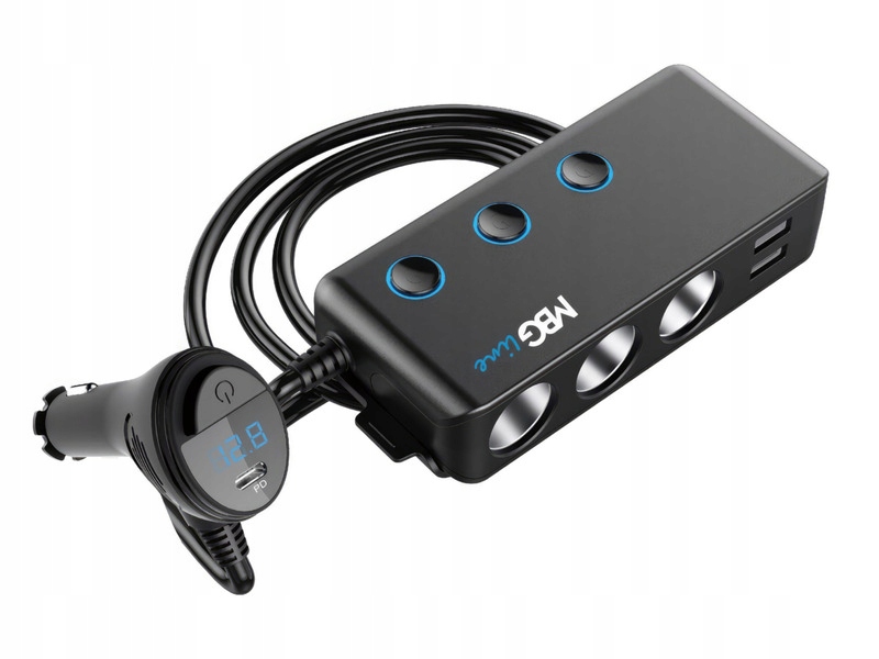 Rozdzielacz gniazda MBG LINE 12-24V 4XUSB QC PD za 90,32 zł z Złotów - Allegro.pl - (13496708449)