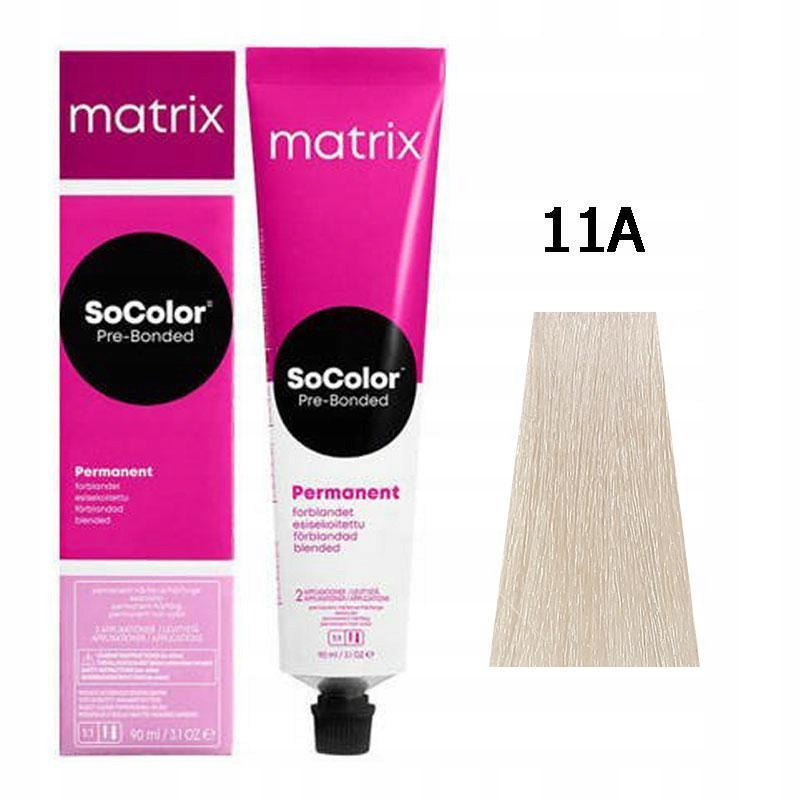MATRIX SOCOLOR PRE-BONDED PERMANENT FARBA DO WŁOSÓW 11A 90ML ...