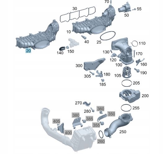 KOLEKTOR SSĄCY A6510905037 2.2CDI OM651 MERCEDES A6510905037 za 1386,95 ...