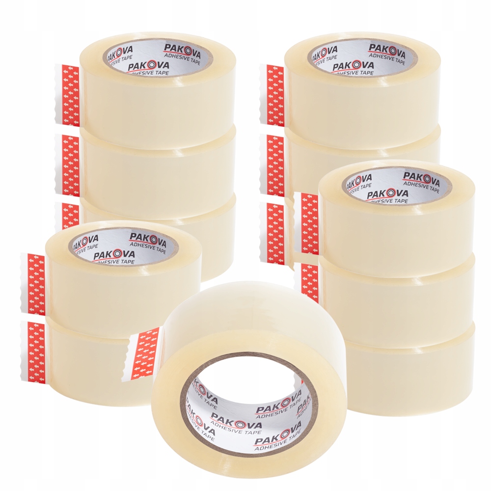 Taśma pakowa Pakova bezbarwny szer. 48 mm dł. 120 m 12 szt ...