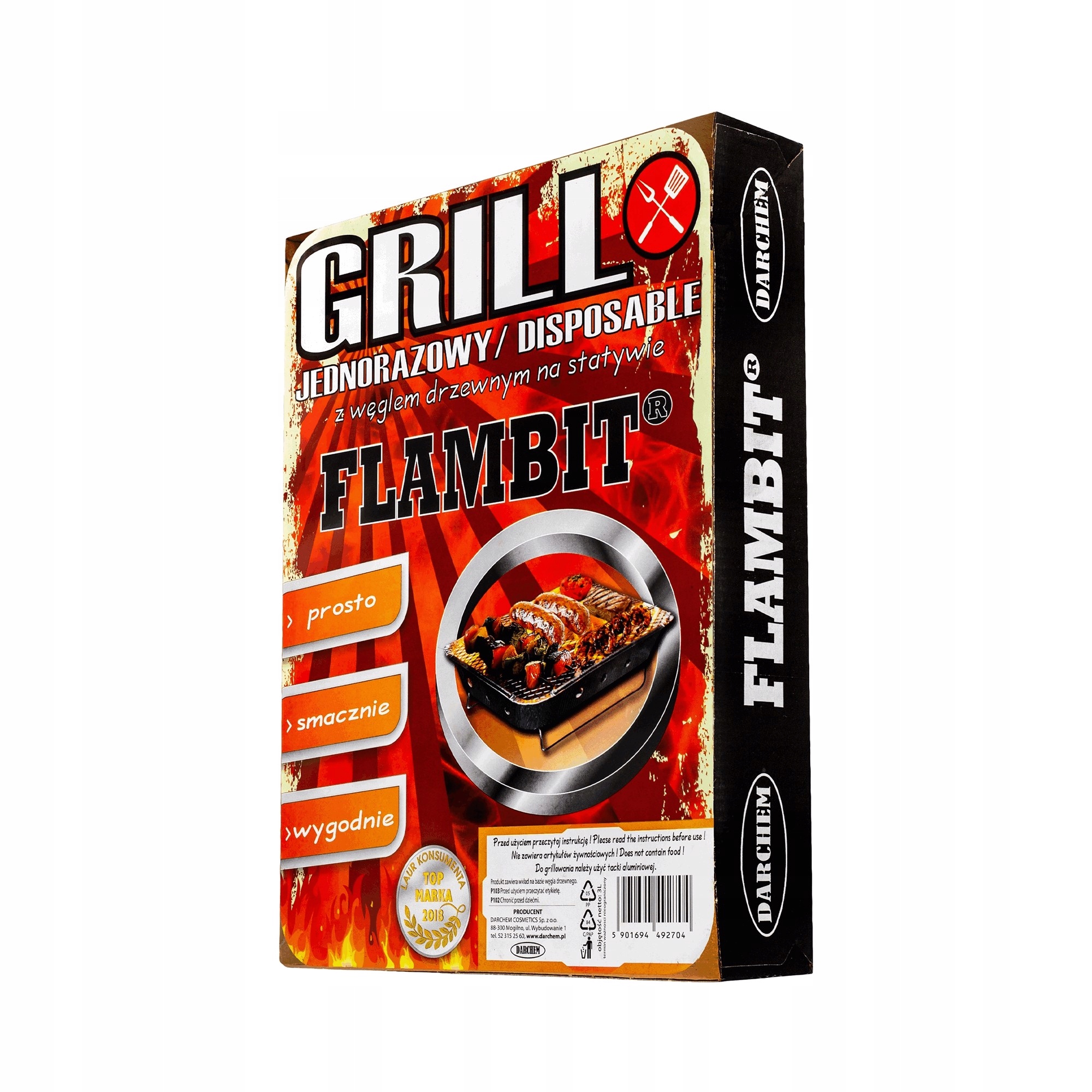 GRILL JEDNORAZOWY TURYSTYCZNY WĘGLOWY (5901694492704) • Cena, Opinie ...