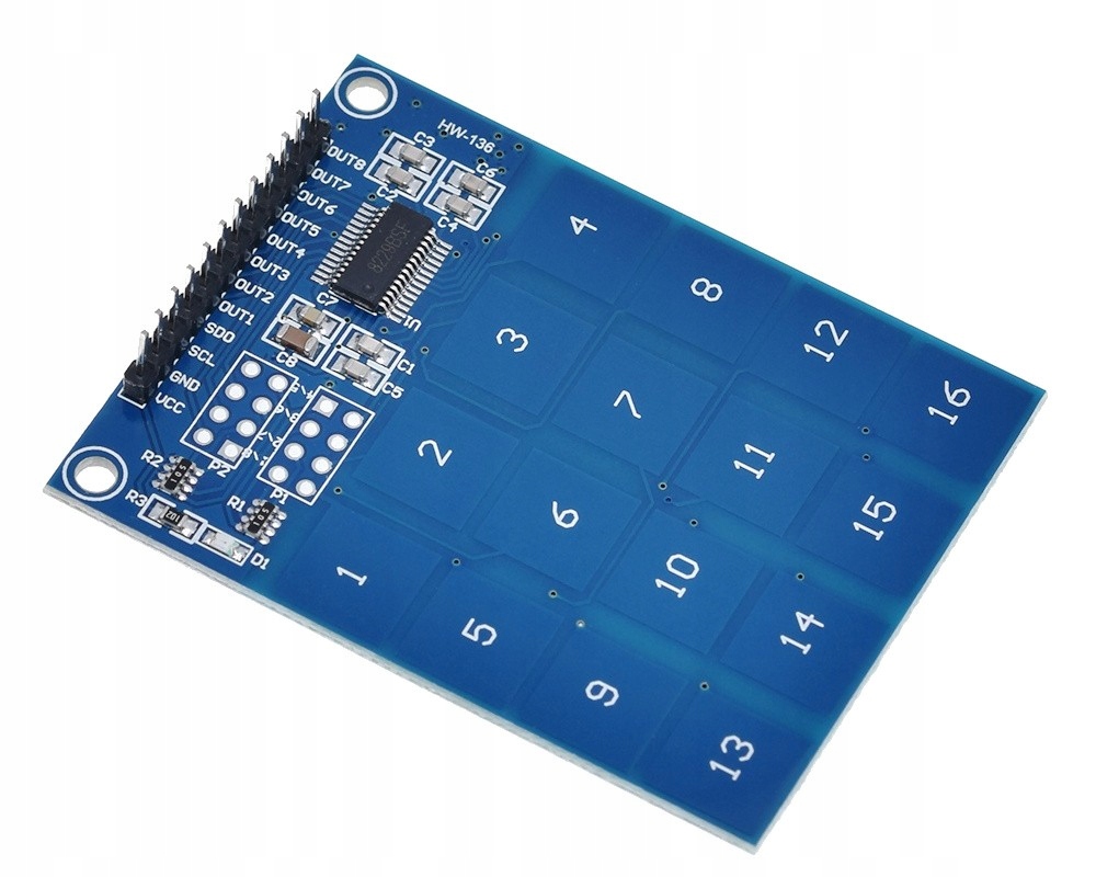 143 klawiatura dotykowa pojemnościowa 4x4 TTP229 Arduino - Sklep, Opinie, Cena w Allegro
