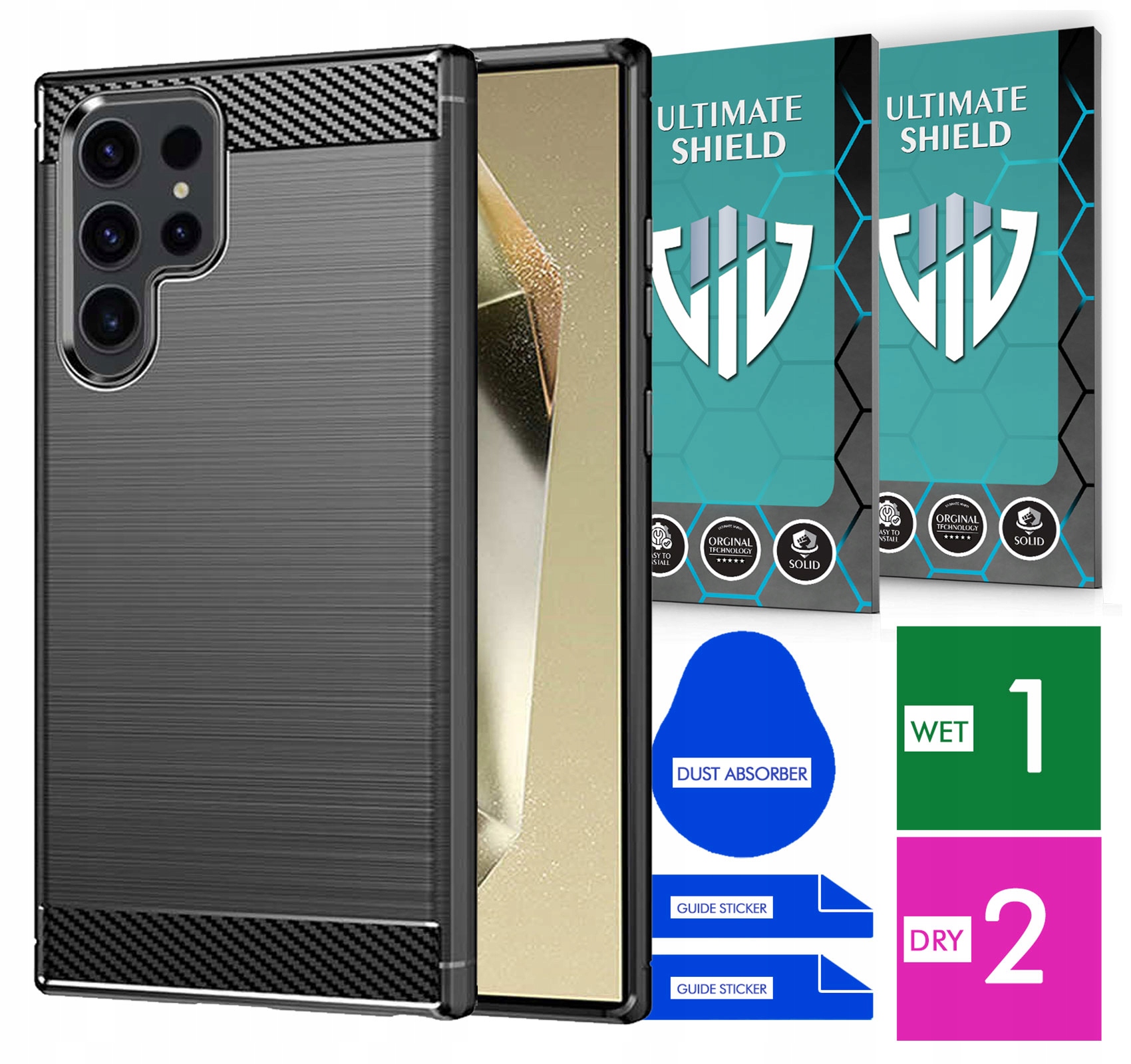 TELEFON TOK SAMSUNG GALAXY S25 ULTRA 5G CARBON PÁNCÉL + ÜVEG za 2345 ...