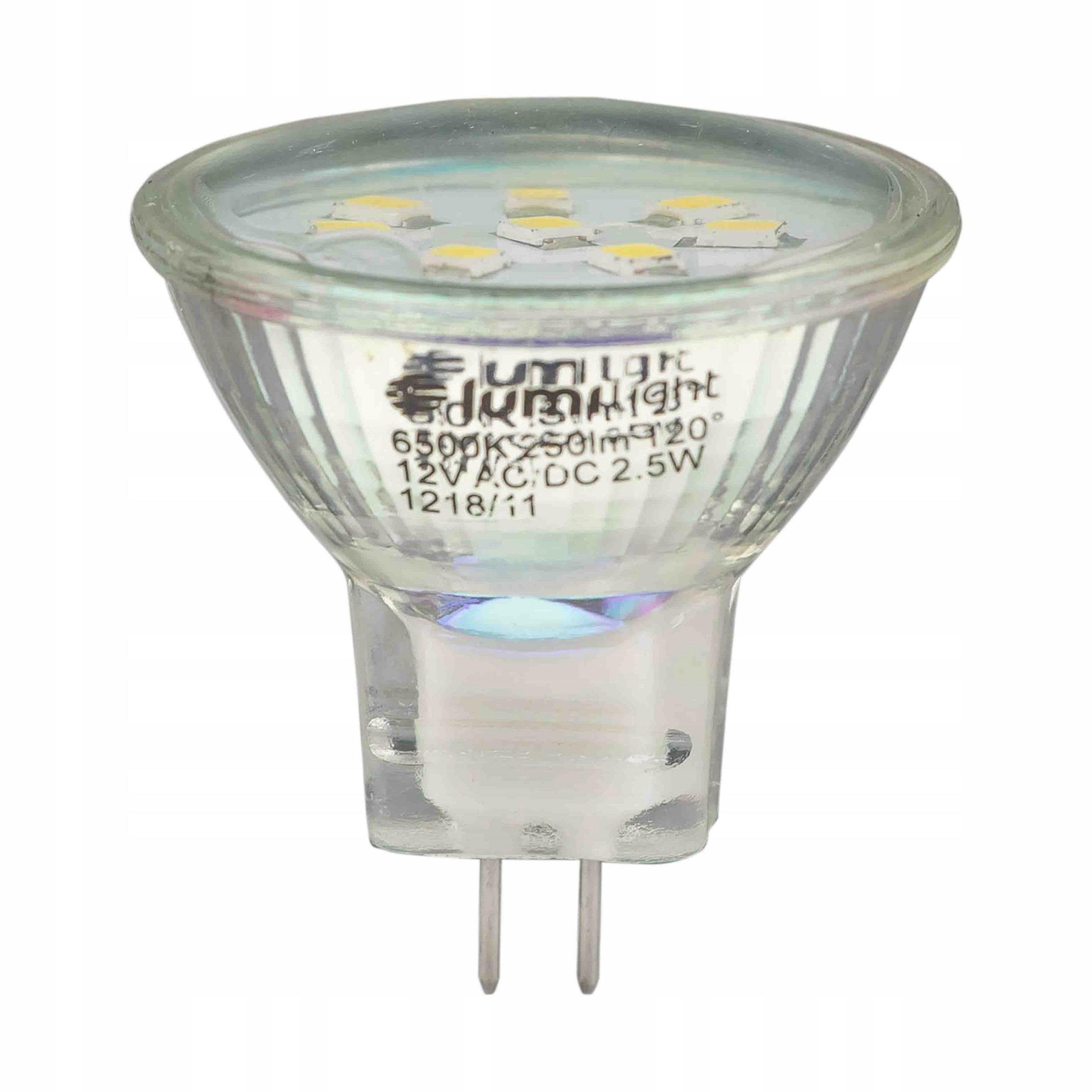 ŻARÓWKA LED G4 MR11 12V AC/DC 2,5W 6500K ZIMNA 11008464029 - Allegro.pl