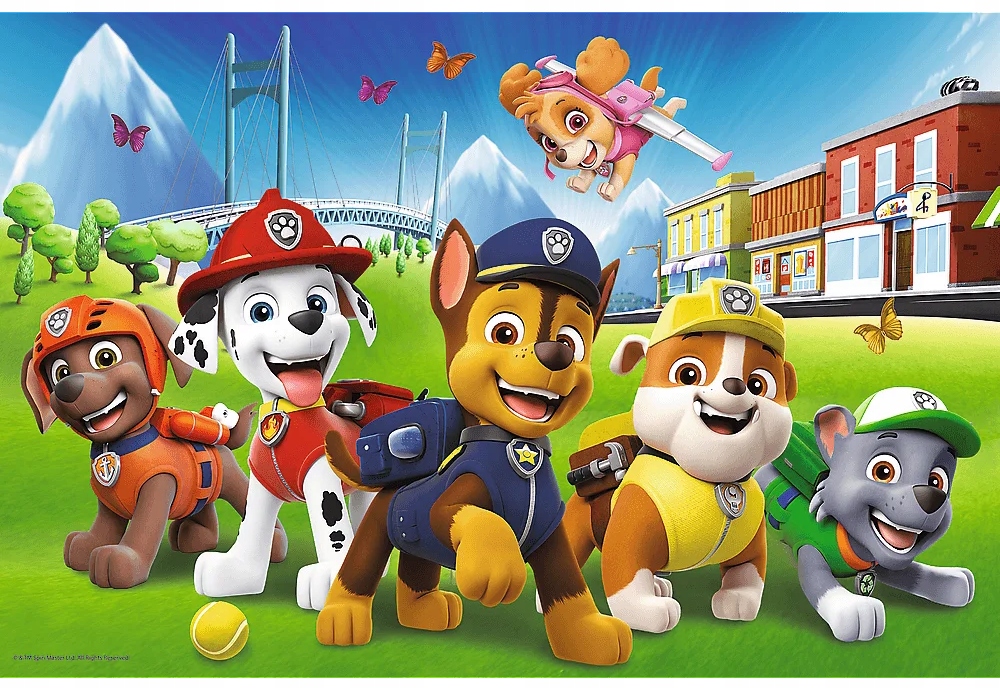 Puzzle 60 Układanka Psi Patrol Paw Na Polanie Chase Rabel Sky Zuma 4 ...