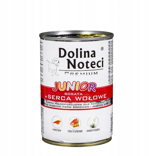 DOLINA NOTECI JUNIOR Karma mokra WOŁOWINA 400g (5902921300403) • Cena, Opinie • Mokra karma ...