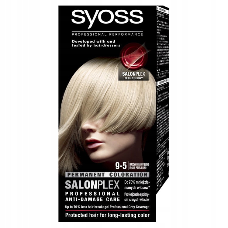 SYOSS FARBA SalonPlex 9-5 mroźny perłowy blond (9000100633048) • Cena ...