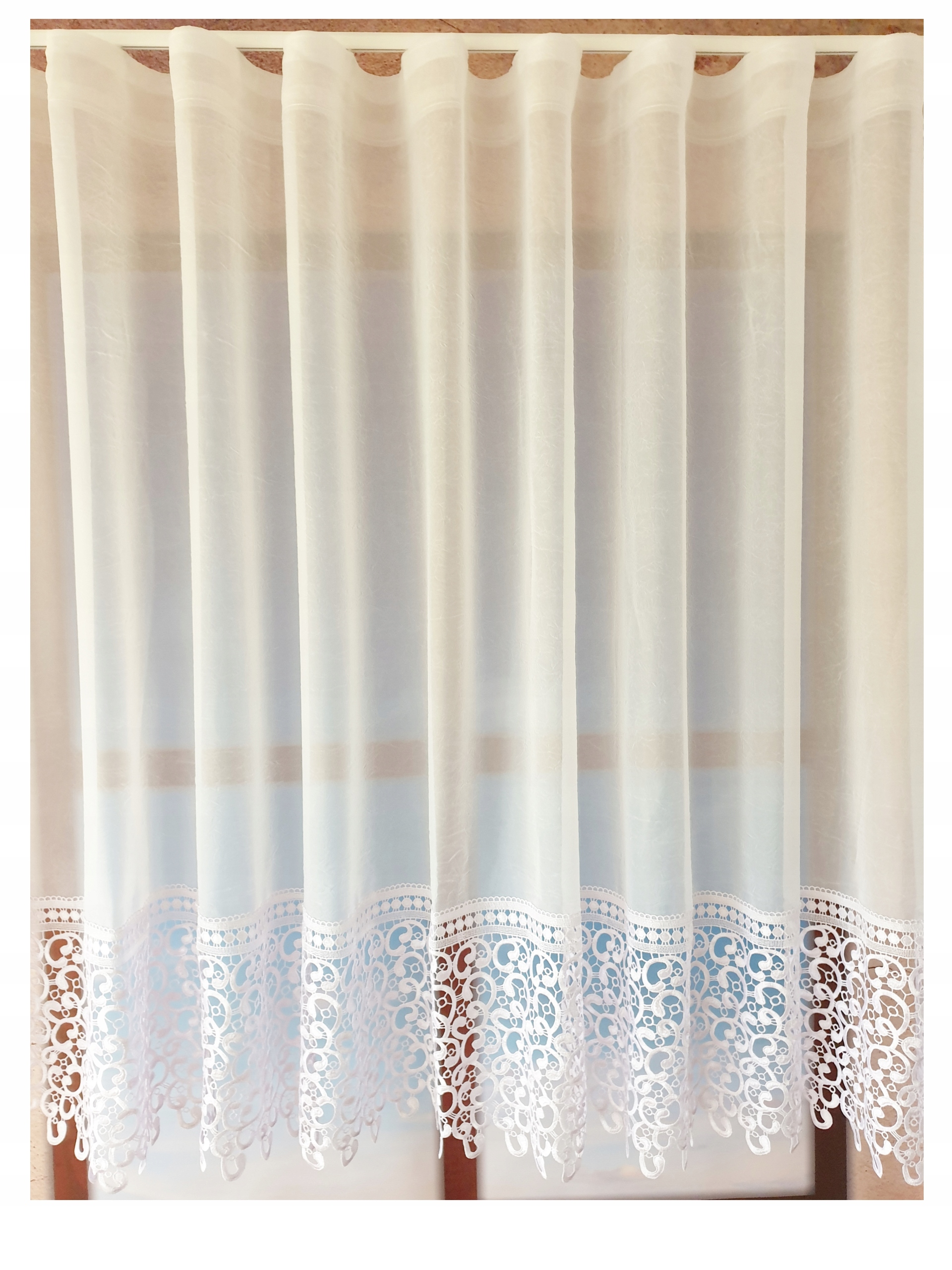 FIRANA Z GIPIURĄ 900x290 285 280 275 KRESZ WAVE • Cena, Opinie • Firany ...