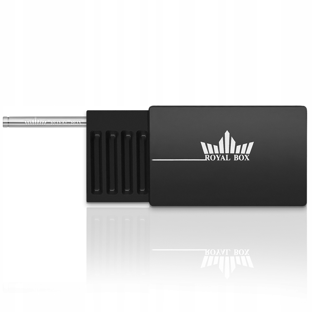 Royal Box tabakiera etui schowek snuff pudełko na tabakę zestaw z rurką ...