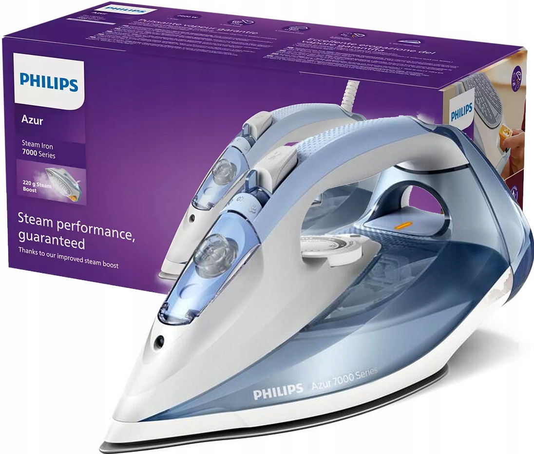 ŻELAZKO PAROWE PHILIPS DST7011/20 2600W SERIA 7000 SZYBKIE PRASOWANIE ...