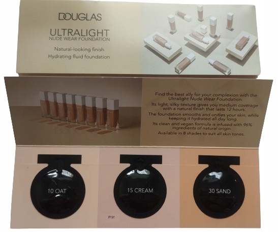 DOUGLAS ULTRALIGHT NUDE WEAR FOUNDATION PODKŁAD DO TWARZY OAT CREAM SAND (4036221988182) • Cena ...