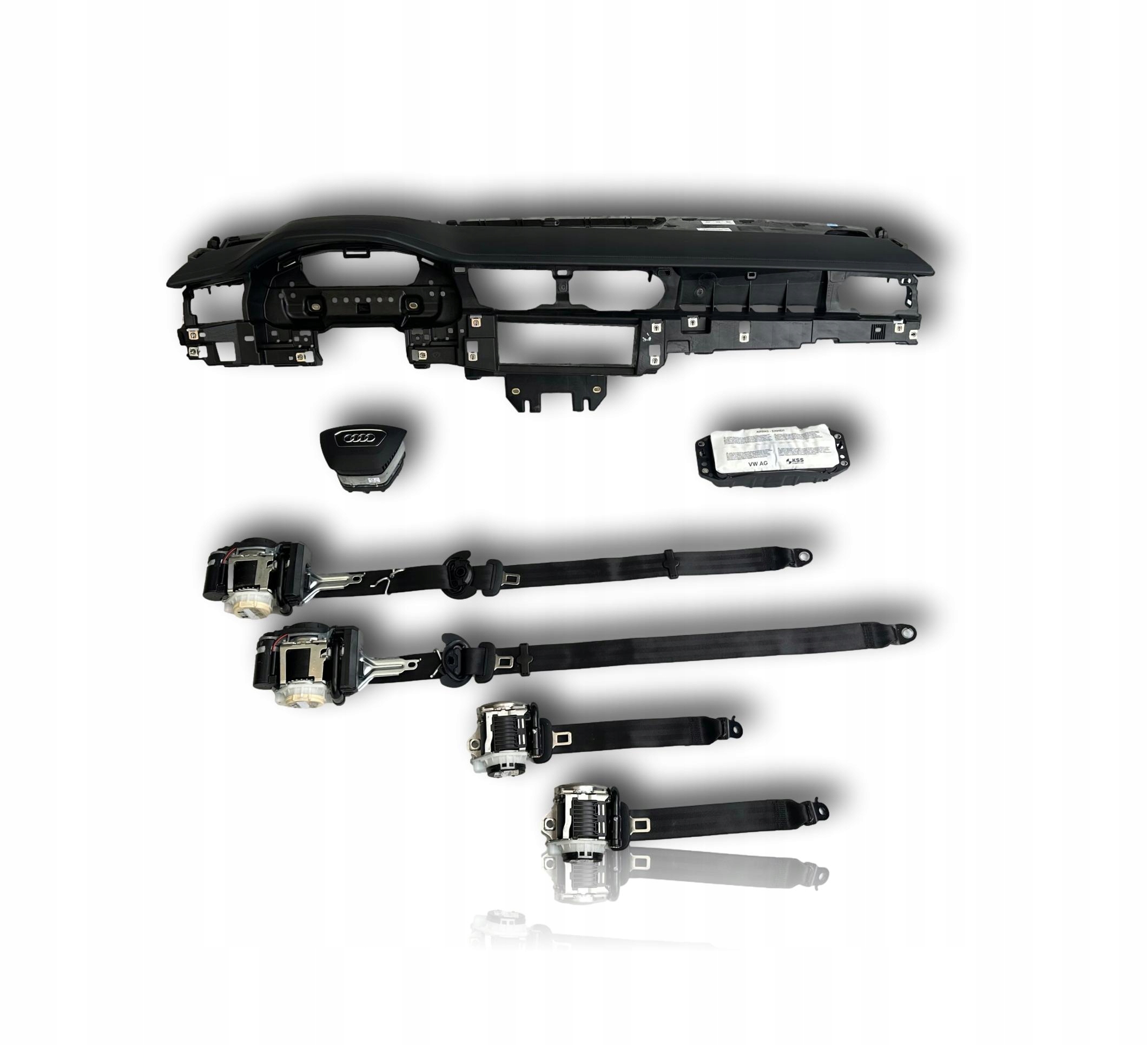 DESKA KONSOLA KOMPLET AIRBAG AUDI A6 A7 C8 GŁADKA SKÓRA HEAD-UP za 7899 ...