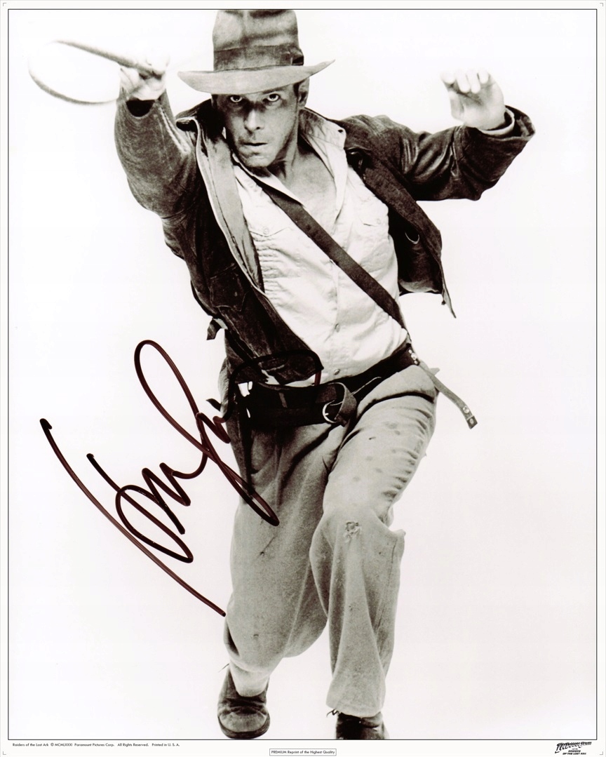 INDIANA JONES (1981) ULTRA UNIKAT FotoPoster UNIQUE PREMIUM - Autograf !!! 15526051782 - Sklepy ...