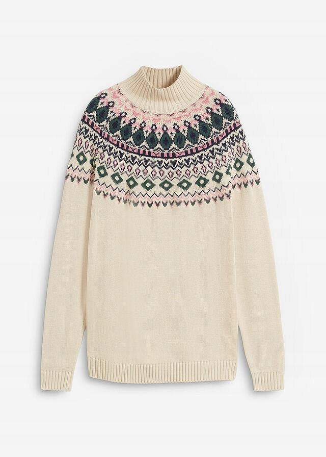 Swetry w Norweski Wzór Damskie - Niska cena na Allegro