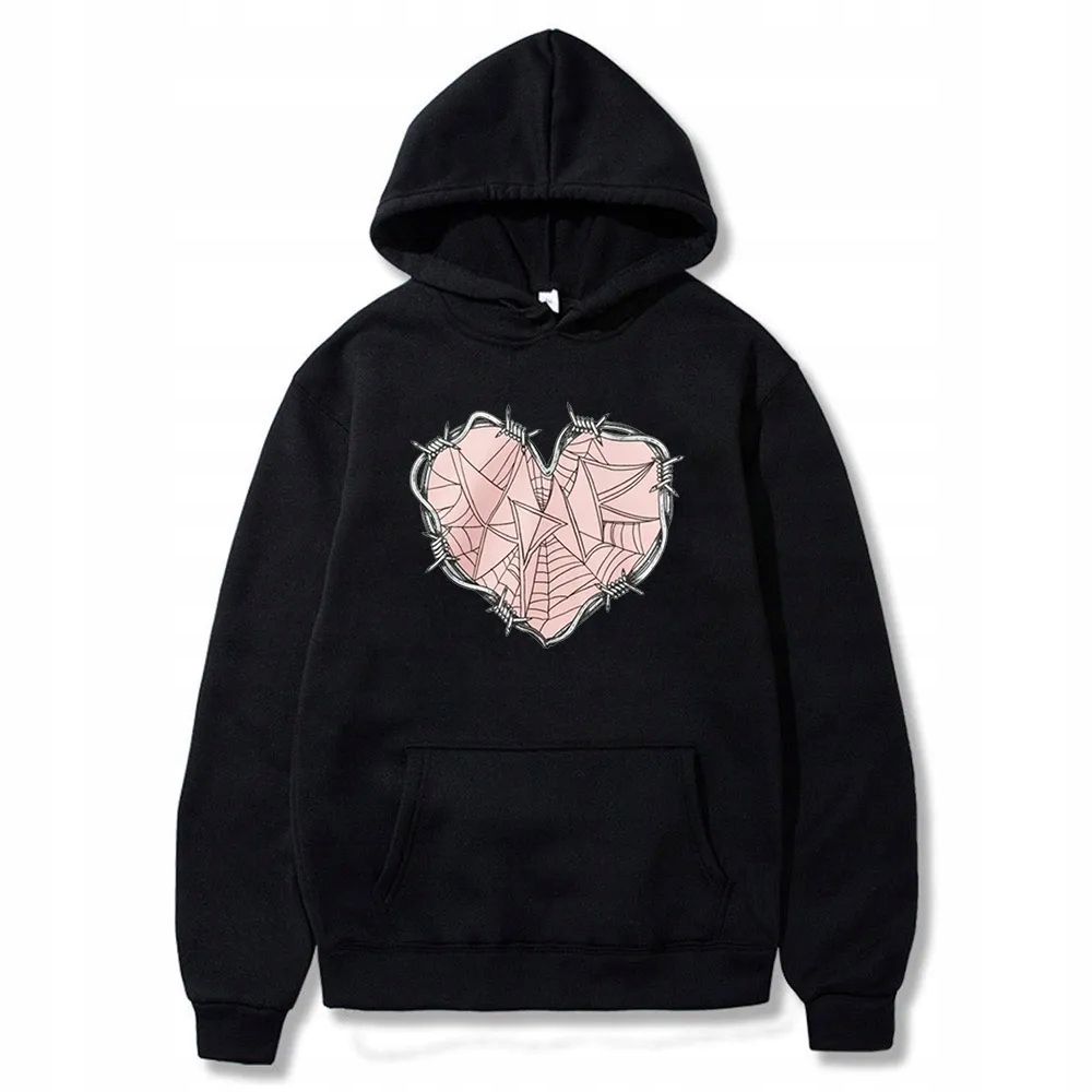 XPLR Sam and Colby Merch Web Heart Hoodie Long Sle 14420082767 - Allegro.pl