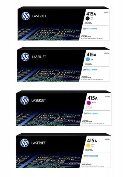 Zestaw tonerów HP 415A (W2030A W2031A W2032A W2033A) 4 szt. CMYK ...