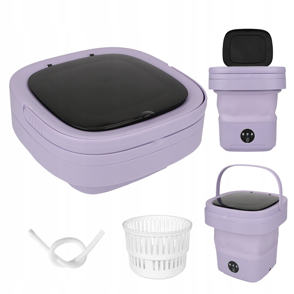 MOCNY PRZENOŚNA MINI PRALKA SKŁADANA PODRÓŻNA AUTOMATYCZNA TURYSTYCZNA ...