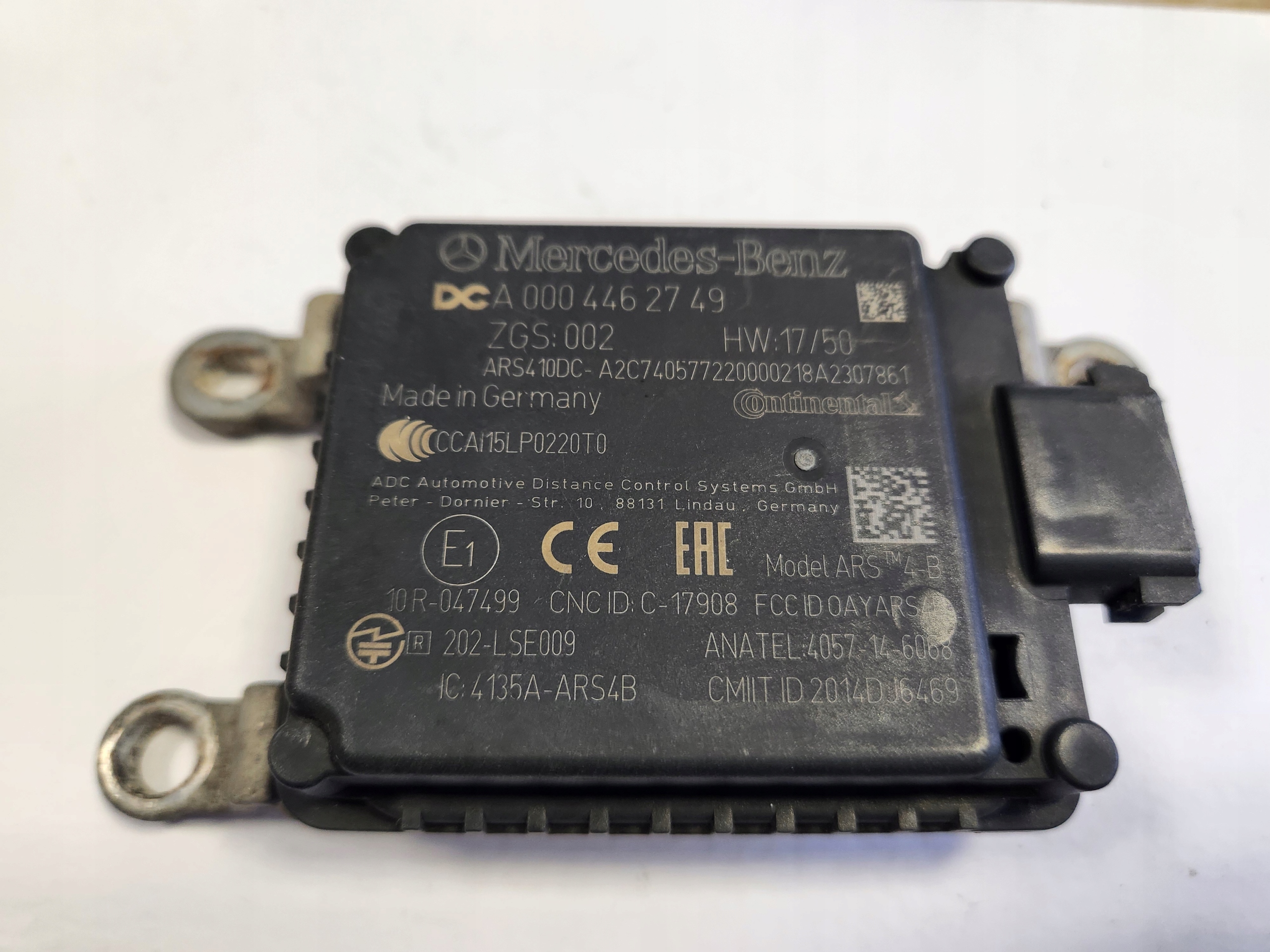 RADAR SENSOR DISTRONIC CZUJNIK ODLEGŁOŚCI MERCEDES ACTROS ORYG ...