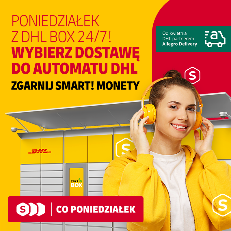 Wygodne dostawy DHL w Allegro SMART: kurier, automat, punkt