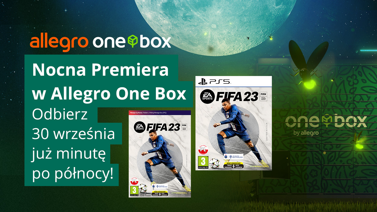 Nocna premiera Fify 23 w Allegro One Box - Allegro.pl