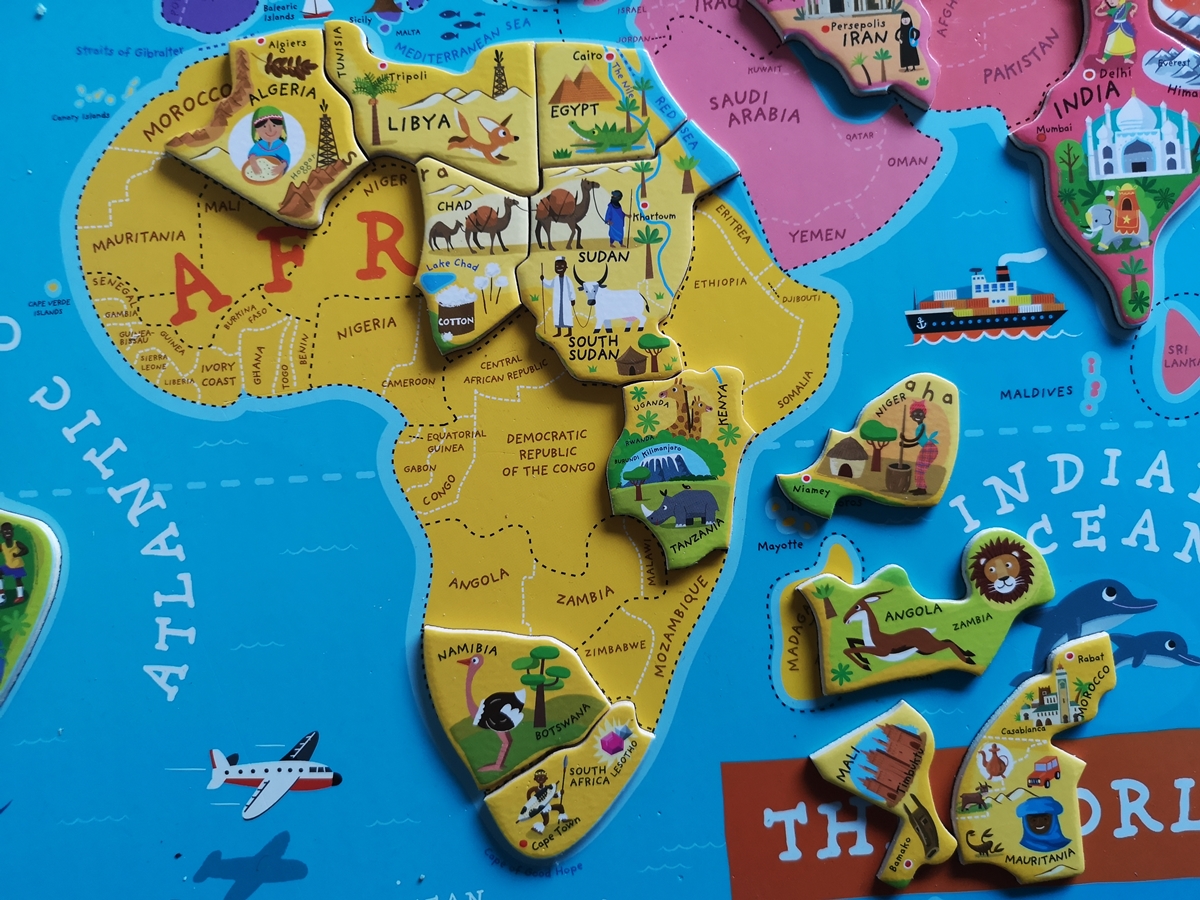 Janod Puzzle magnetyczne: mapa świata – recenzja - Allegro.pl