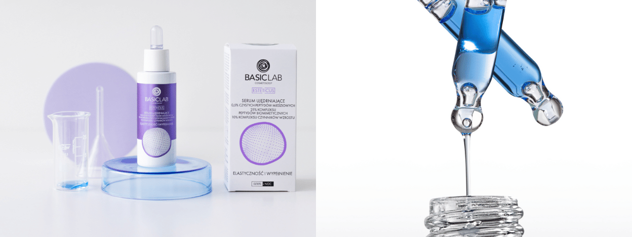 Serum ujędrniające 0,5% czystych peptydów miedziowych elastyczność i ...