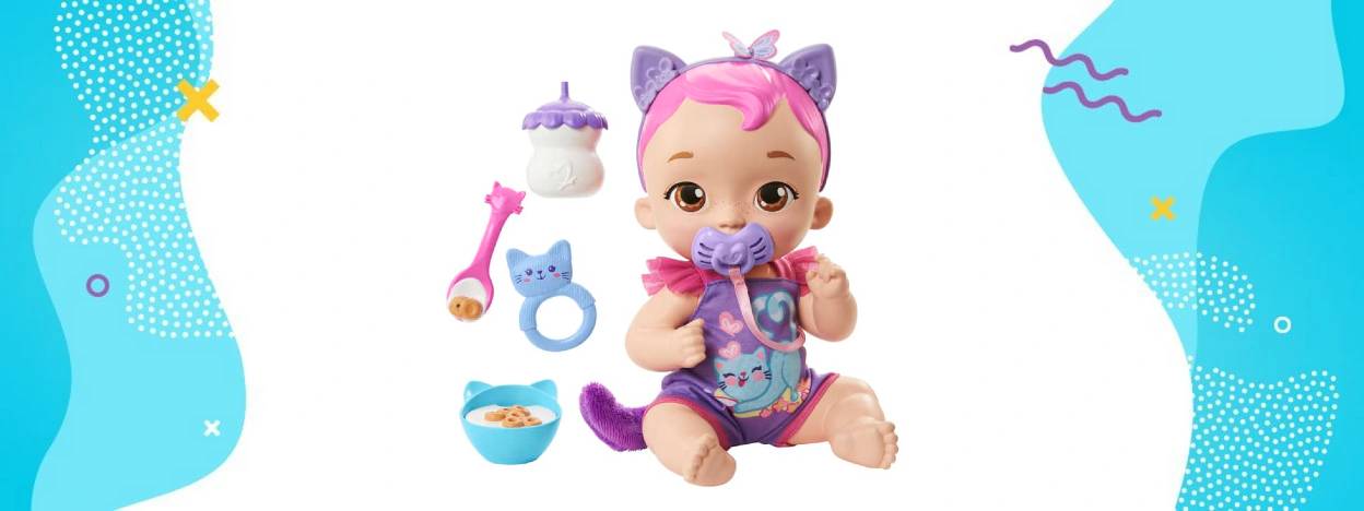 My Garden Baby - Bobasek-kotek karmienie i drzemka. Lalka z dźwiękami ...