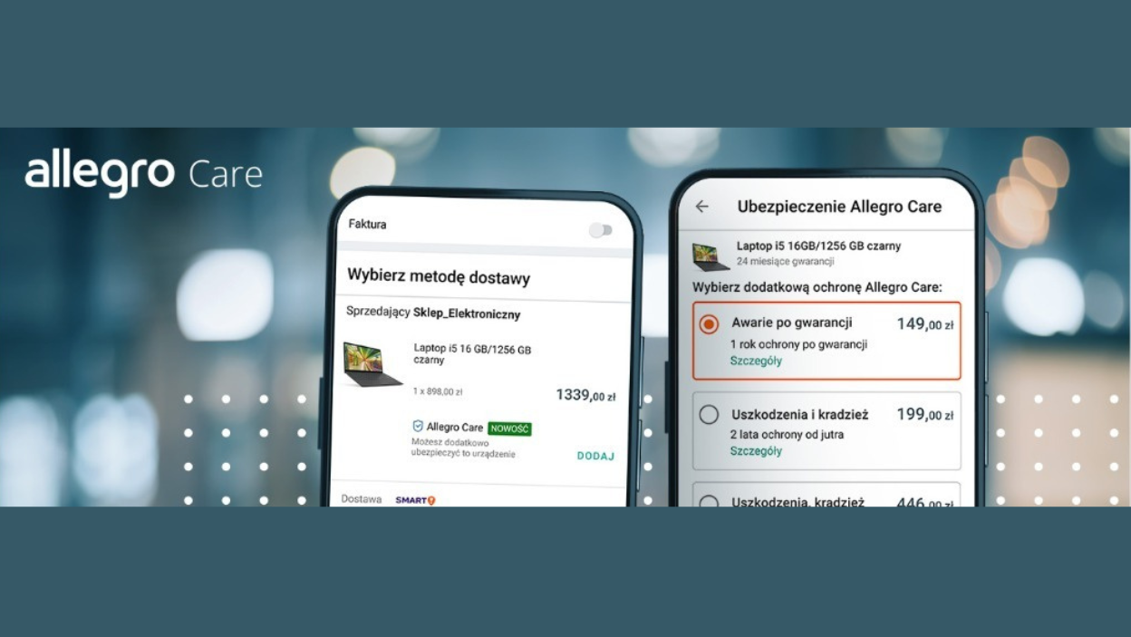 Allegro wprowadza Allegro Care – nową bezpieczną i łatwą metodę ubezpieczenia elektroniki ...
