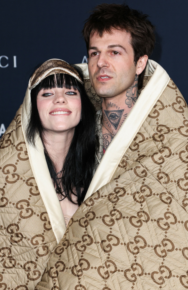 Billie Eilish ze swoim chłopakiem Jesse Rutherfordem na gali LACMA ...