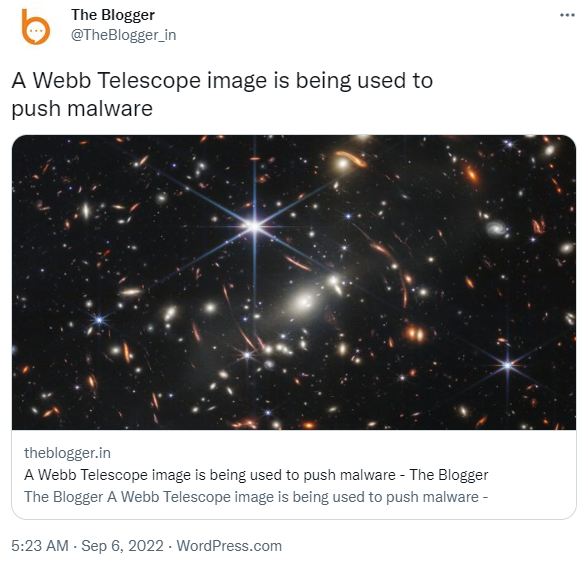 Zdjęcie wykonane przez Teleskop Jamesa Webba może zawierać wirusa. Hakerzy zaskakują ...