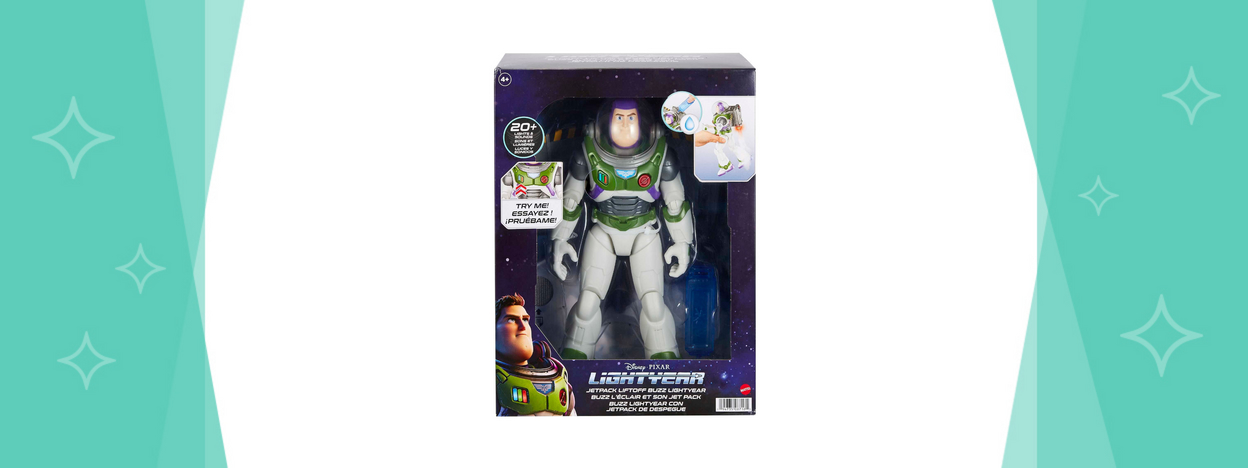 Buzz Astral z plecakiem odrzutowym Światła i dźwięki Figurka Deluxe ...