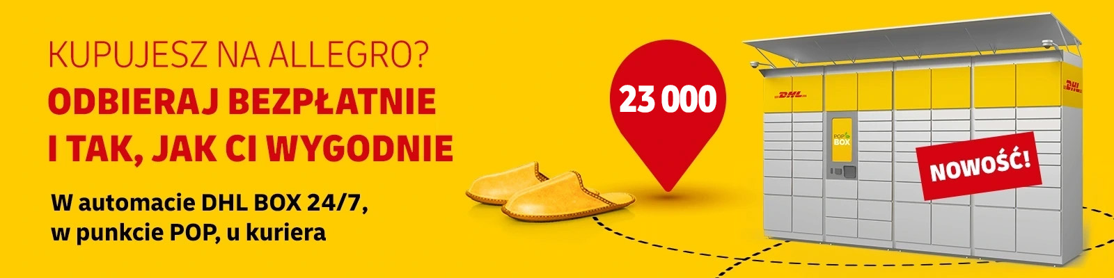 Wygodne dostawy DHL w Allegro SMART: kurier, automat, punkt