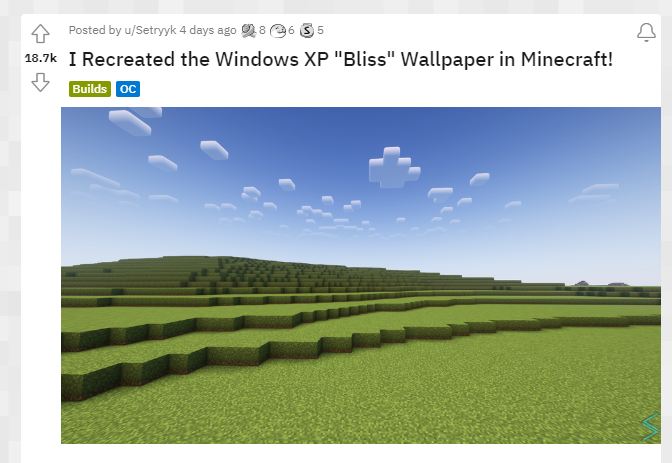 Najsłynniejsza tapeta z Windowsa odtworzona w Minecrafcie - Allegro.pl