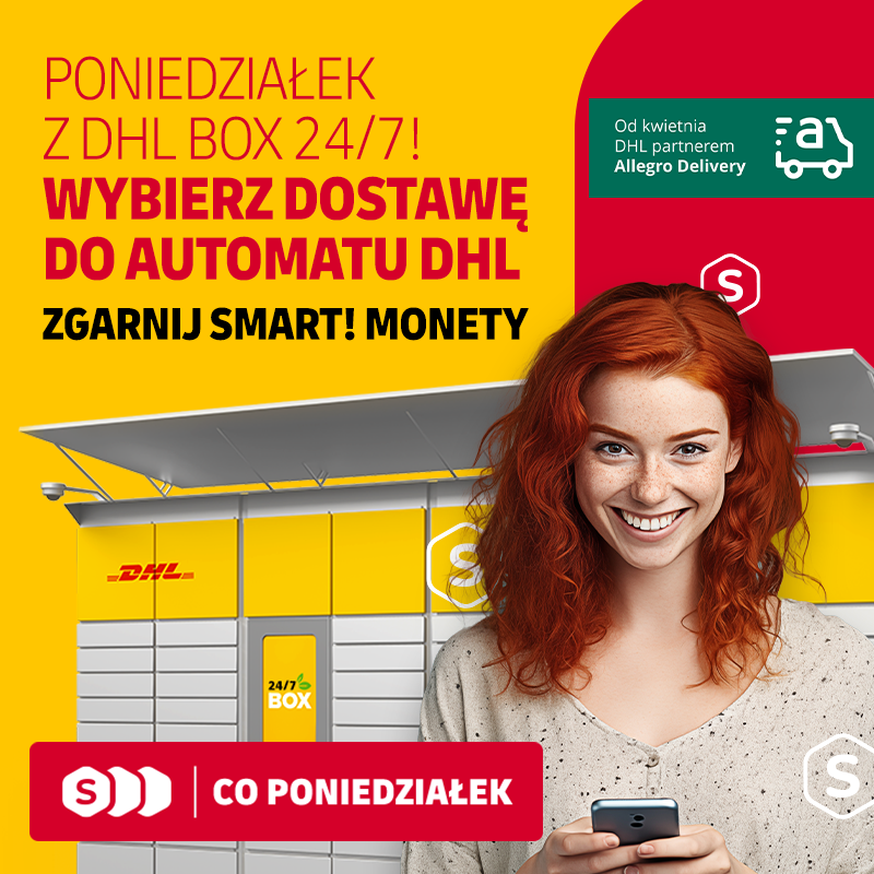 Wygodne dostawy DHL w Allegro SMART: kurier, automat, punkt