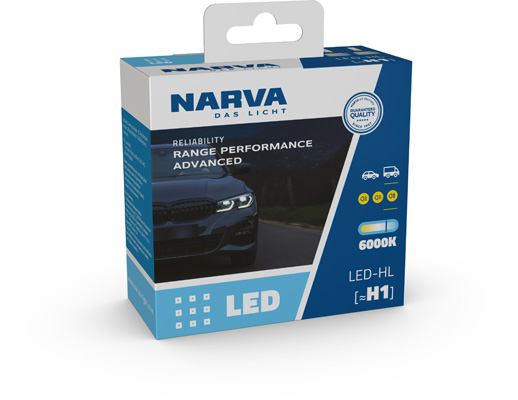 NARVA ŻARÓWKA H1 LED RANGE PERFORMANCE 6000K 12-24V 19W - ZESTAW 2 SZT ...