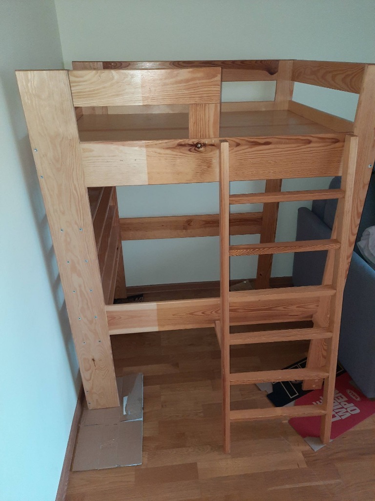 Antresola dla dzieci, sosnowa, półki | Poznań | Ogłoszenie na Allegro ...